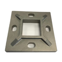 Floor Mounted Baseplate Square (304) - EasyFix Balustrades